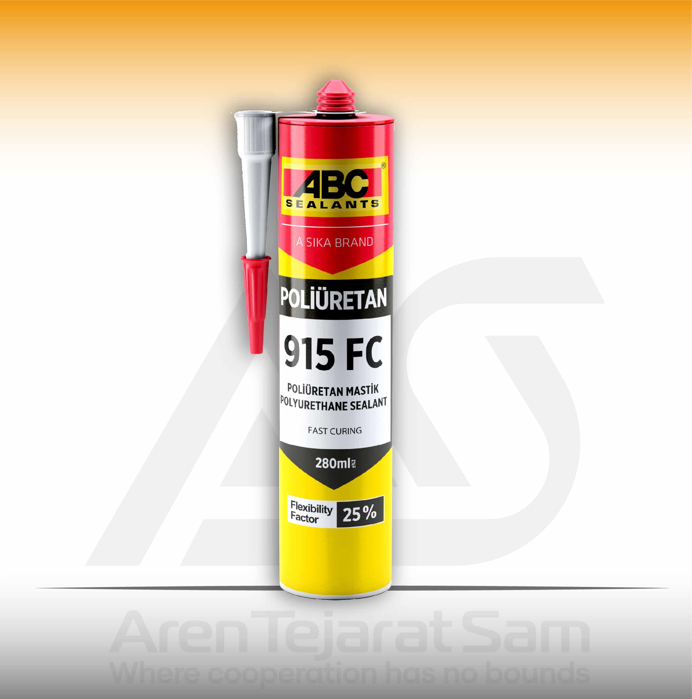 چسب پلی اورتان کارتریجی ای بی سی ABC مدل 915FC - شرکت آرن تجارت سام